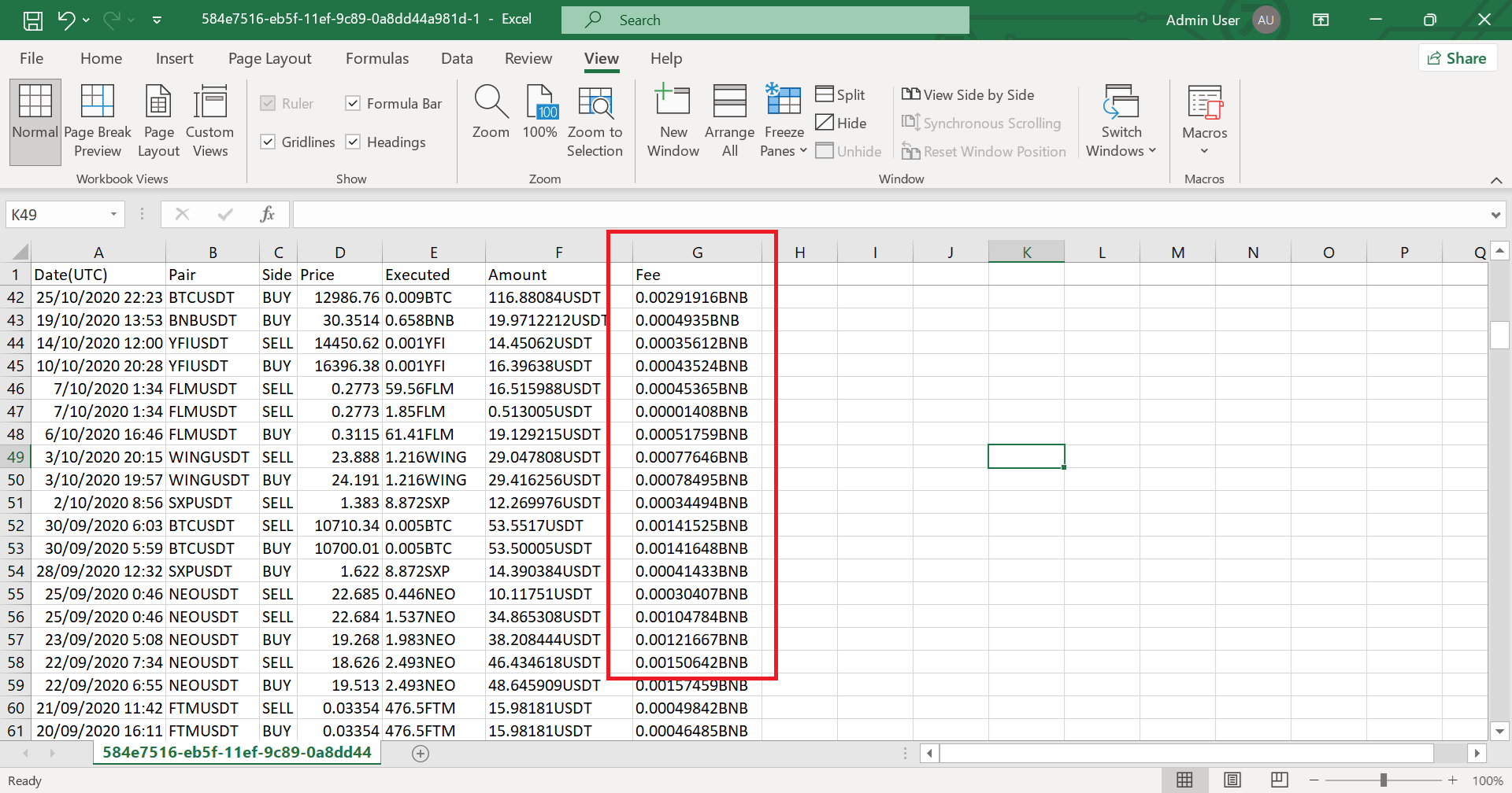How to quickly convert column of currency amounts to other currency using historical price data ...